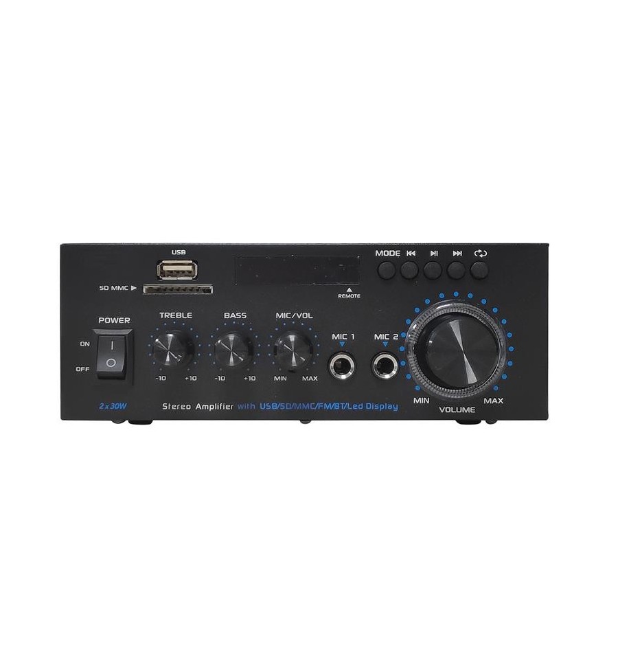 Acoustic Control AMP 30 Amplificador HiFi estéreo con reproductor MP3 ...